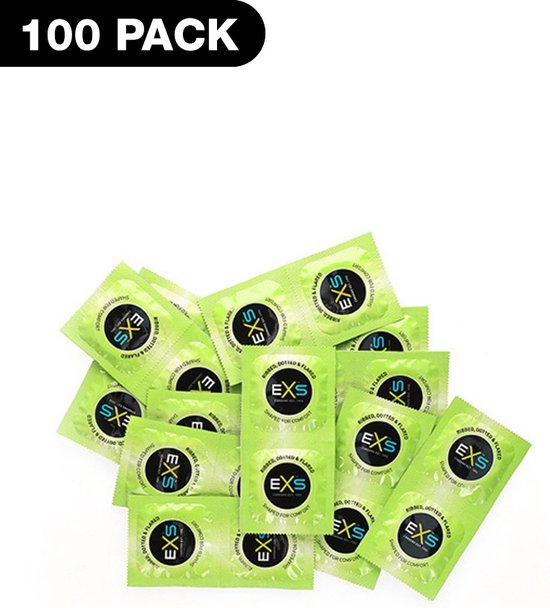 Exs Ribbet & Dotted Condooms – Condooms met ribbel en nopjes – 100 ...