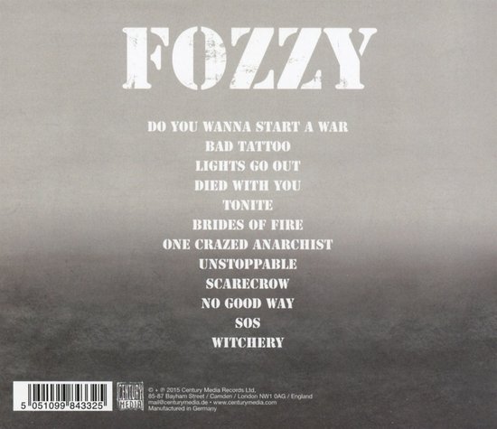 Do You Wanna Start a War, Fozzy | CD (album) | Muziek | bol.com