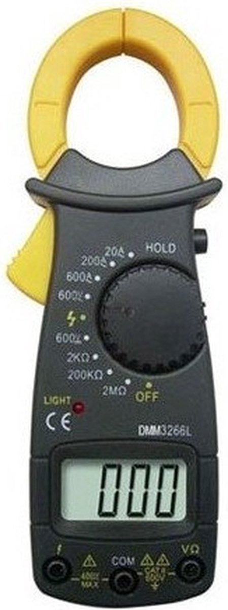 Digitale voltmeter Clamp / Multimeter stroomtang tester / Met LCD ...