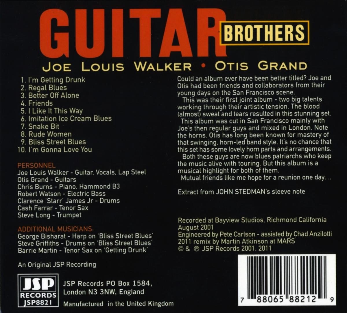 Joe Louis Walker & Otis Grand - Guitar Brothers (CD), Joe Louis Walker ...