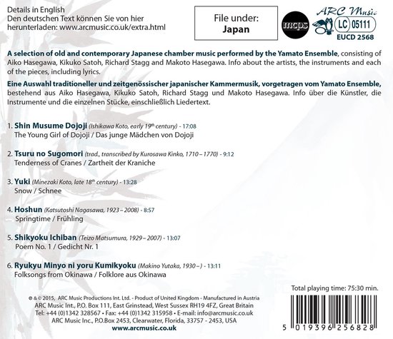 Yamato Ensemble - The Art Of The Japanese Koto, Shakuhachi And Shamisen (CD), Yamato... | bol