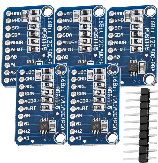 AZDelivery ADS1115 ADC-Module 16bit 4 Kanalen compatibel met Arduino en ...