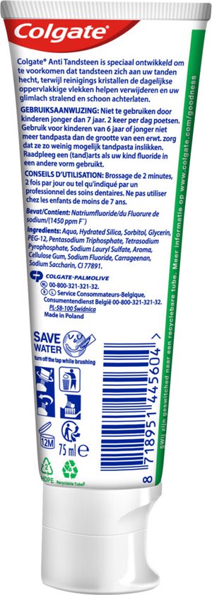 Colgate Tandpasta Anti-Tandsteen 75 ml | bol
