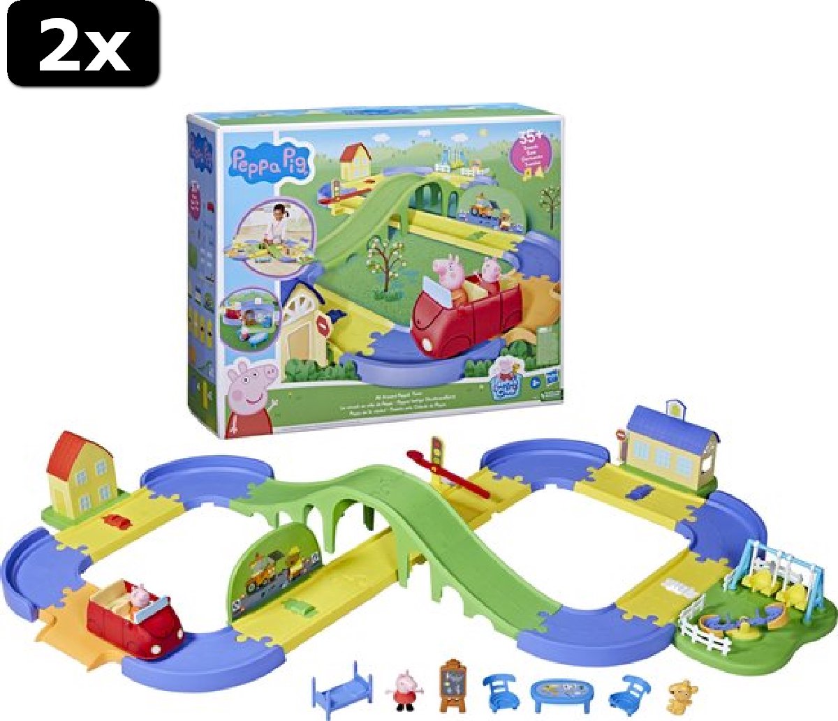 2x Peppa Pig: All Arround Peppa's Town - Speelfiguur | bol.com
