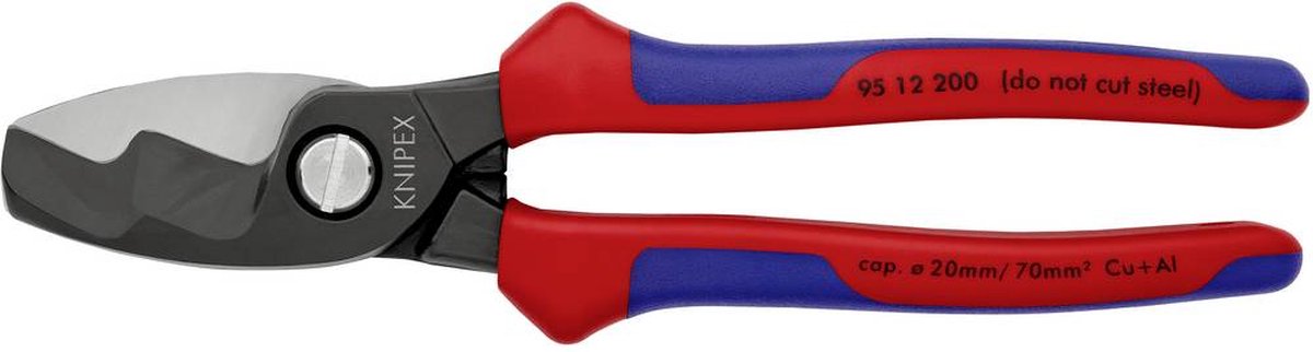 Knipex 95 12 200 Kabelschaar met dubbele snijkanten | bol.com