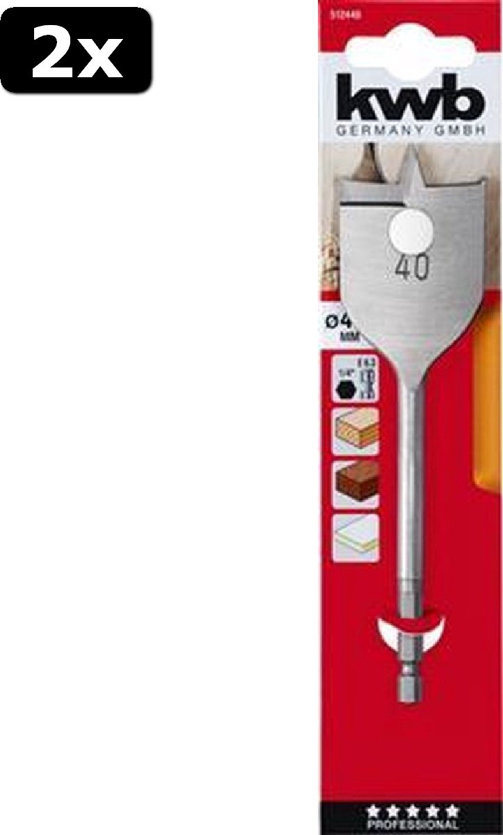 2x KWB 5124 speedboor 40 mm | bol.com