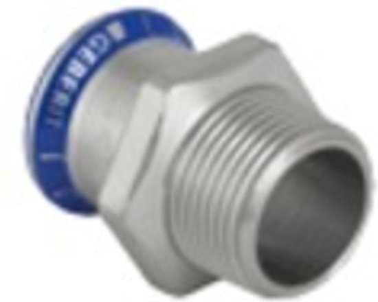 Geberit Mapress rvs puntstuk RVS 316 bu.dr. 1/2"bux15mm | bol