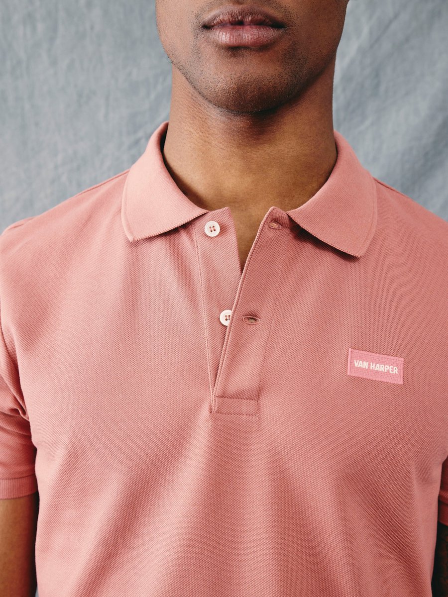 Organic Cotton Pique Polo - Fig Red | bol.com