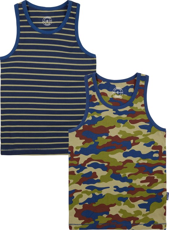 Boys Singlet 2 Pack - Army Green - Claesen's® | bol