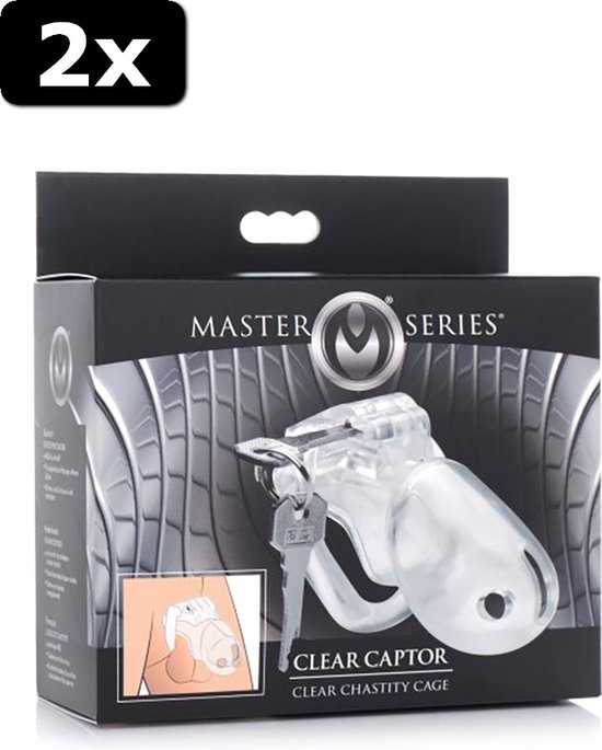 2x Cage de Chasteté Clear Captor avec Clés - Grande | bol.com