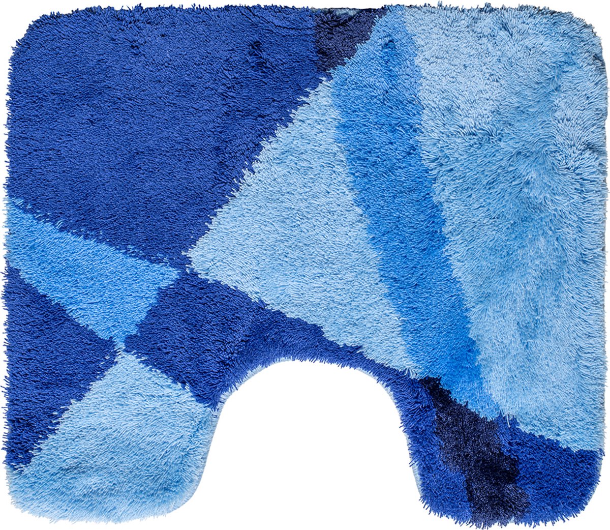Wicotex-Badmat-set-Badmat-Toiletmat-Bidetmat blauw gestreept-Antislip ...
