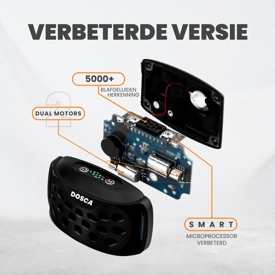 DOSCA® Anti Blafband - Anti Blaf Apparaat - Blafband voor Honden ...