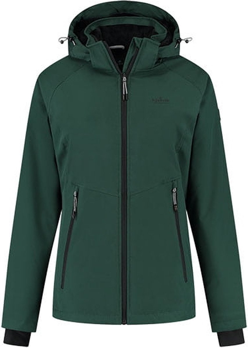 kjelvik dames softshell jas - winter softshell jas dames - Cato - groen ...