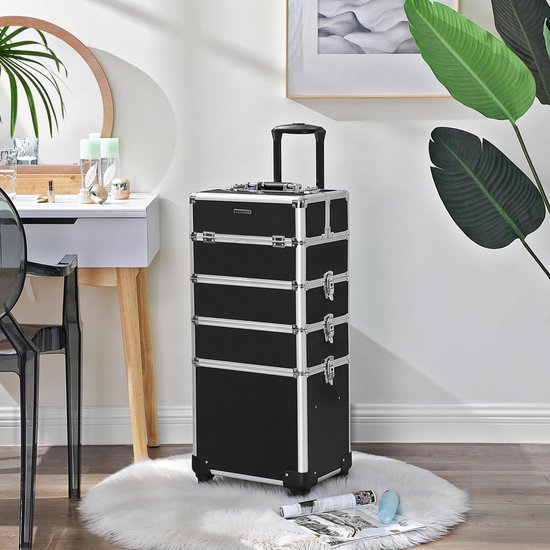 Kapperskoffer - Cosmetica trolley - Cosmetica Koffer - Make-up koffer ...