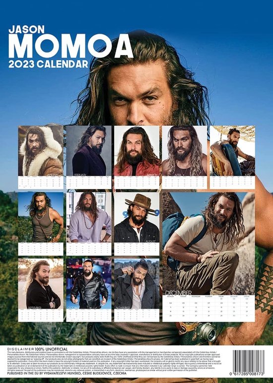 Jason Momoa Kalender 2023 A3 | bol