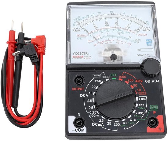 Analoge Multimeter AC/DC Stroomspanning Weerstand Volt Ampèremeter met ...