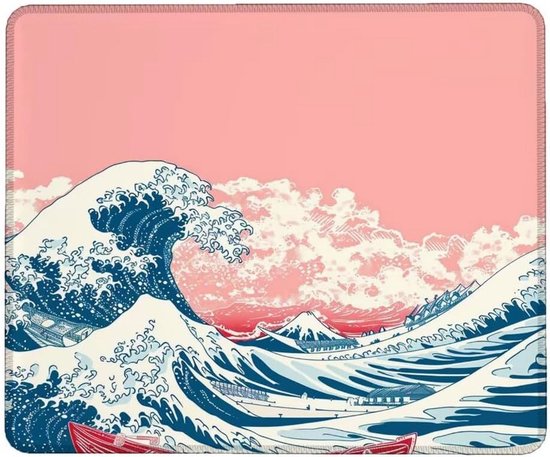 Kleine Waterdichte Muismat Roze 29x24 cm - Zachte Gaming & Kantoor ...