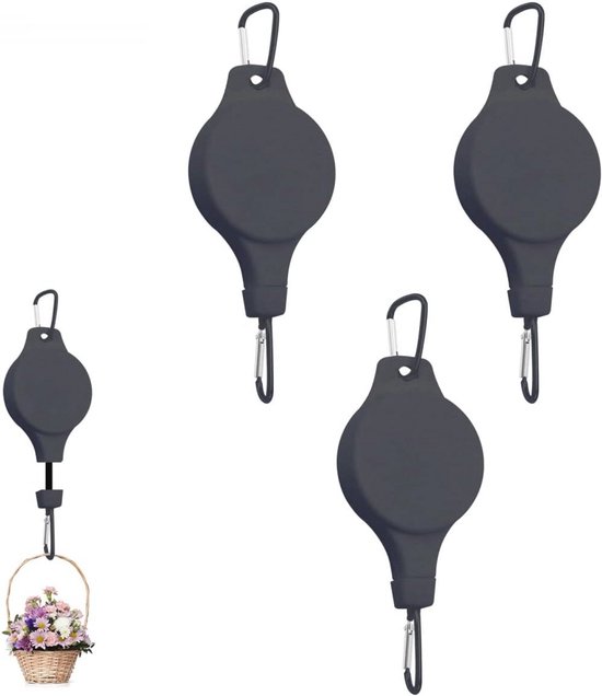 Verstelbare Intrekbare Plant Katrol Hanger - Haken voor Bloembakken en ...