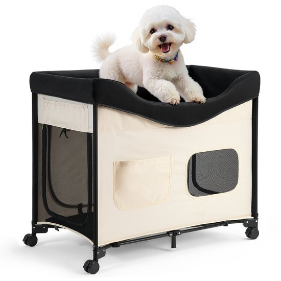 Verhoogd Hondenbed - XL Opvouwbaar Huisdierbed - 600D Oxford-stof ...