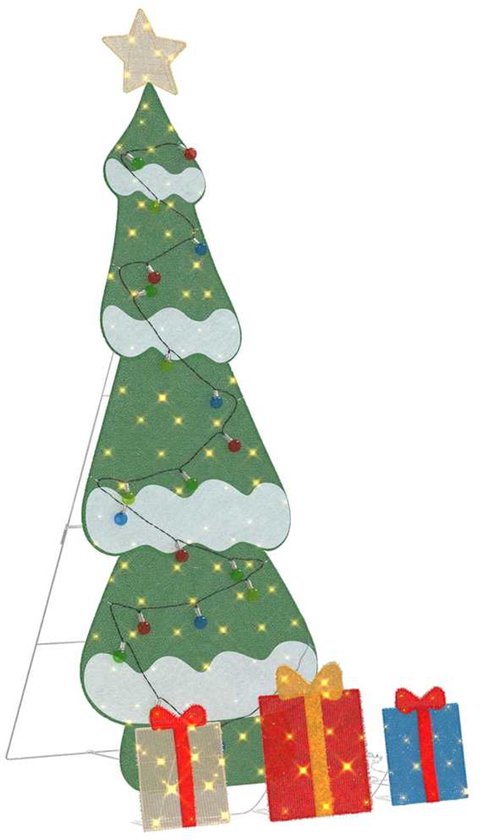 Verlichte Kerstboom | Kunstkerstboom | Kerstversiering met 3 Cadeau ...