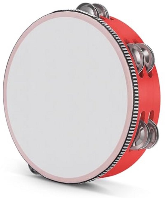 Houten Handheld Tambourine voor Volwassenen - 8 Inch Dubbele Rij met ...