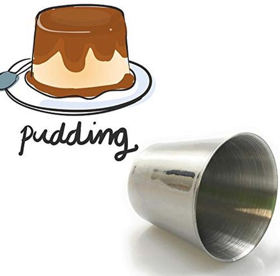 Moule à pudding Dariole Timbale 100 ml - Moules de cuisson en acier ...