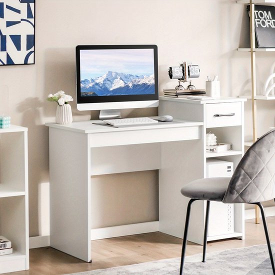 Bureau – Computertafel – Bureautafel – Werktafel – Schrijftafel – Wit ...