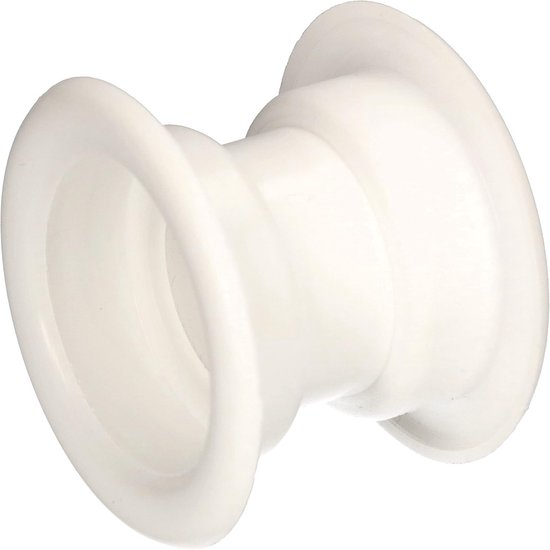Set van 10 Ronde Luchtroosters Wit Kunststof voor Ventilatie in Deuren ...