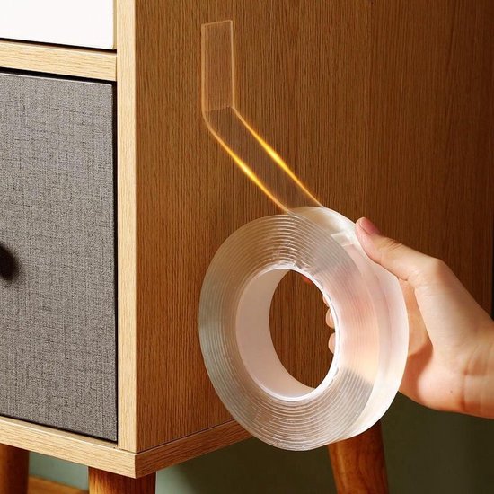 Nano tape - Dubbelzijdig - Herbruikbaar - Waterdicht - Montagetape ...