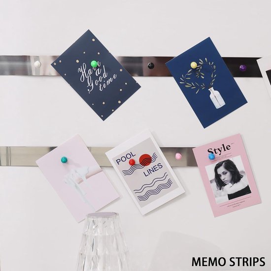 Ronte - Metalen Tape voor Magnetisch Bulletin Board - Flexibele Memo ...