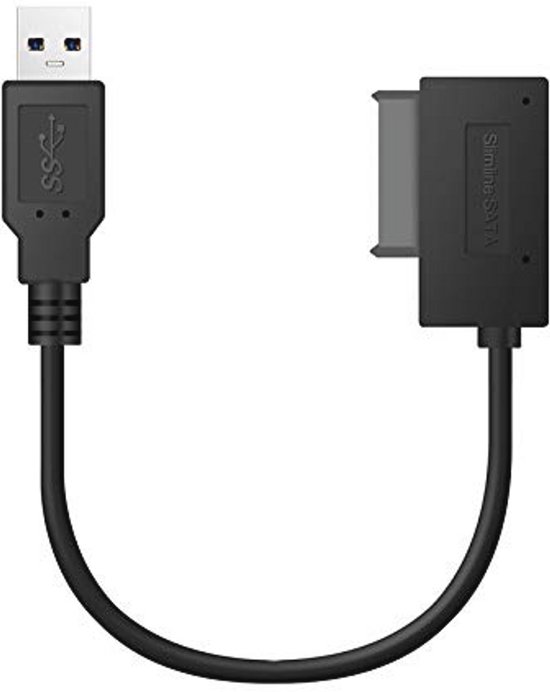 USB 3.0 naar 7 + 6 13Pin Slimline SATA Kabel Adapter voor Laptop CD DVD ...