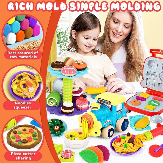 Creatieve Boetseerklei Set voor Kinderen - 85 Stuks voor DIY Spelletjes ...