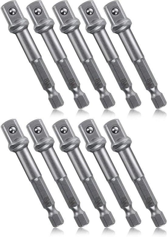 Allecta - Set van 10 Impact Adapters voor 3/8" Vierkante Socket Bit ...