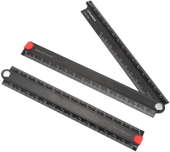 SouqOne - Metalen Opvouwbare Liniaal - Liniaal 30 cm - Aluminium ...