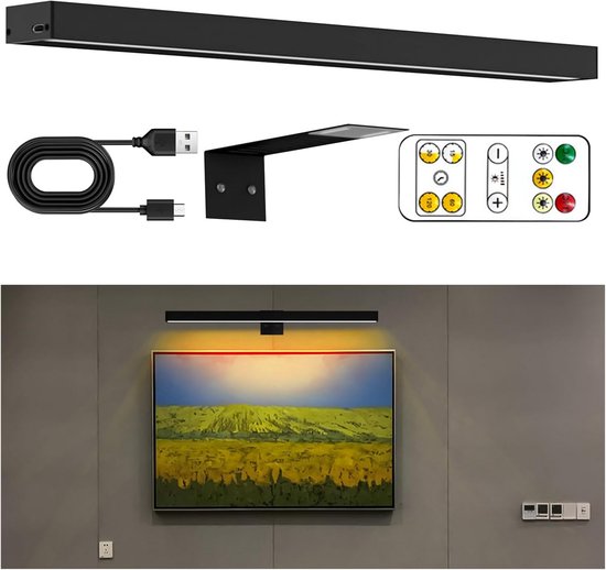 Éclairage de Tableau LED Rechargeable Sans Fil avec Télécommande - Spot ...