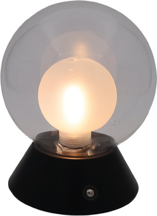 Luxus - Tafellamp Touch - Nora - Zwart - 16cm - Tafellamp Slaapkamer ...