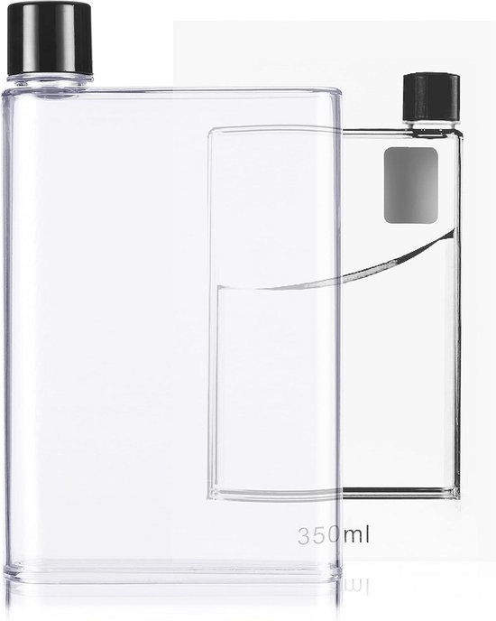Platte waterfles voor handtas - Herbruikbare drinkfles voor kinderen en ...