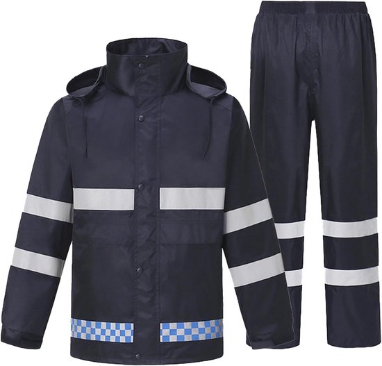 Waterdicht Regenpak Heren - Ademend en Reflecterend Fiets- en ...