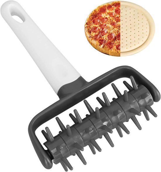 Allecta - Pizzadeeg Roller Met Spikes Voor Pizza en Gebak - Keukenhulp ...