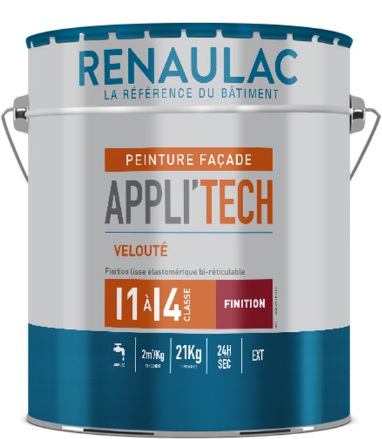 Renaulac - muurverf - Applitech Buitenmuurverf - 21 kg | bol