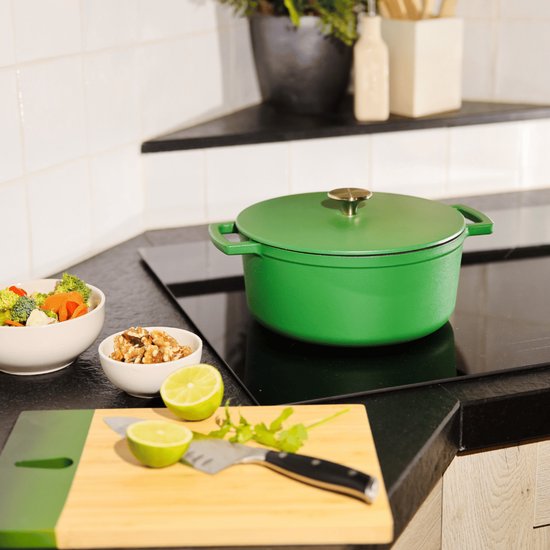 Cook & Pan - Gietijzeren Braadpan 20 cm - 2.5 liter - PFAS vrij ...