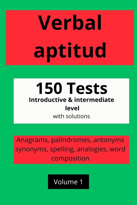 150 tests with solutions 1 - Verbal aptitud (ebook), AVE Publishing ...