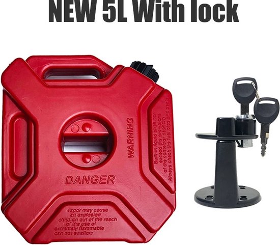 Motorfiets 5L Draagbare Reserve Tank Gas Brandstoftank Nood Back-Up ...