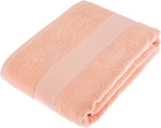 Homescapes badstof badhanddoek 100% katoen perzik | bol