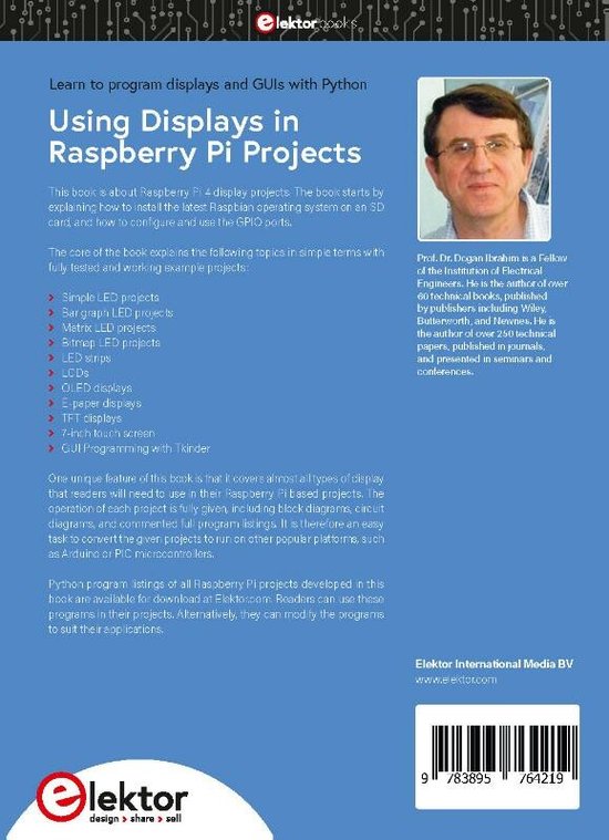 Using Displays in Raspberry Pi Projects, Dogan Ibrahim | 9783895764219 | Boeken | bol