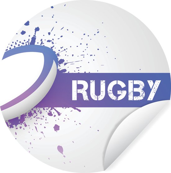 Papier peint cercle - une affiche de rugby - 50x50 cm - Cercle mural ...