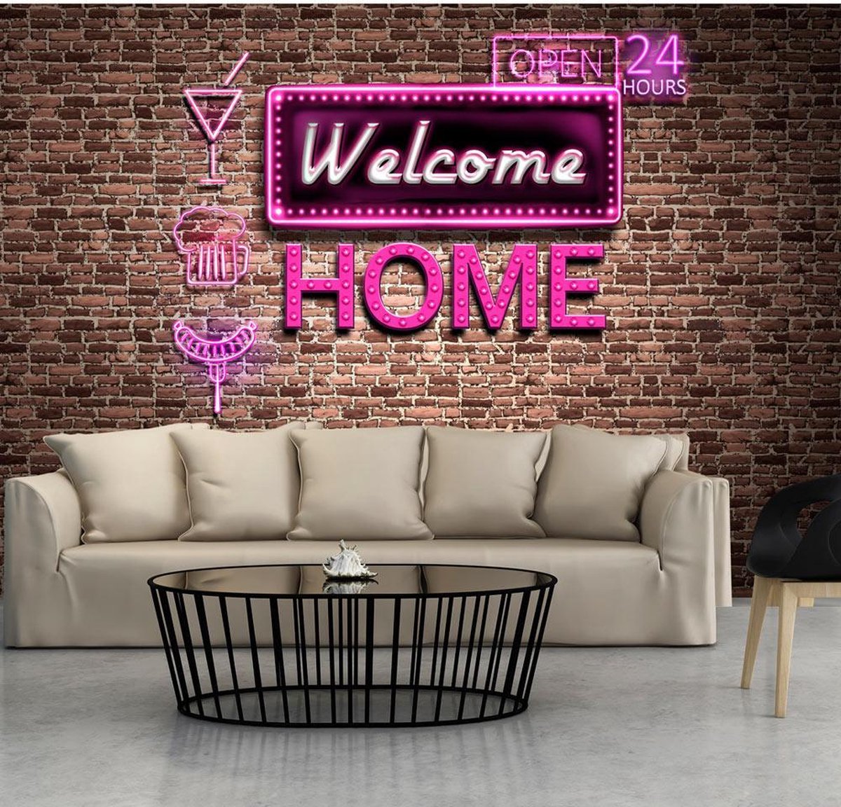 Fotobehangkoning - Behang - Vliesbehang - Fotobehang - Welcome home ...