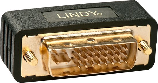 LINDY 41099 DVI Adapter [1x DVI-stekker 24+5-polig - 1x DVI-bus 24+5 ...
