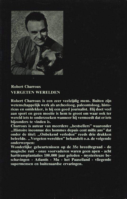 Vergeten werelden - Robert Charroux, Robert Charroux | 9789020232646 ...