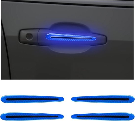 Autodeurklinkbescherming Reflecterende Stickers 4 Stuks - Autodeurgreep ...